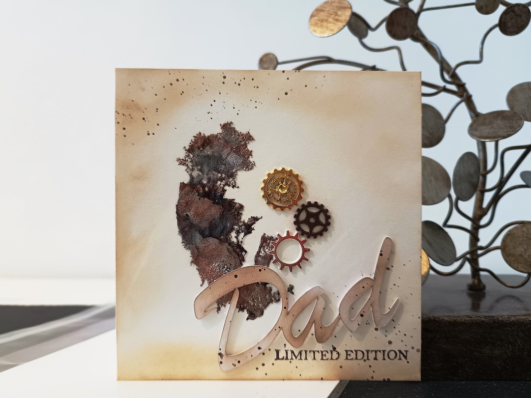 Dad Birthday Card Limited Edition Dad Card Abstract Art Dad Card - Etsy UK