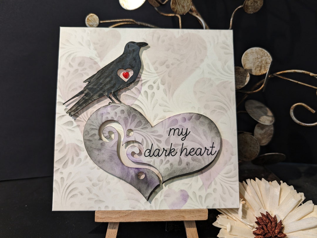Cro/raven Valentine's Day/ Anniversary Greetings Card - Etsy