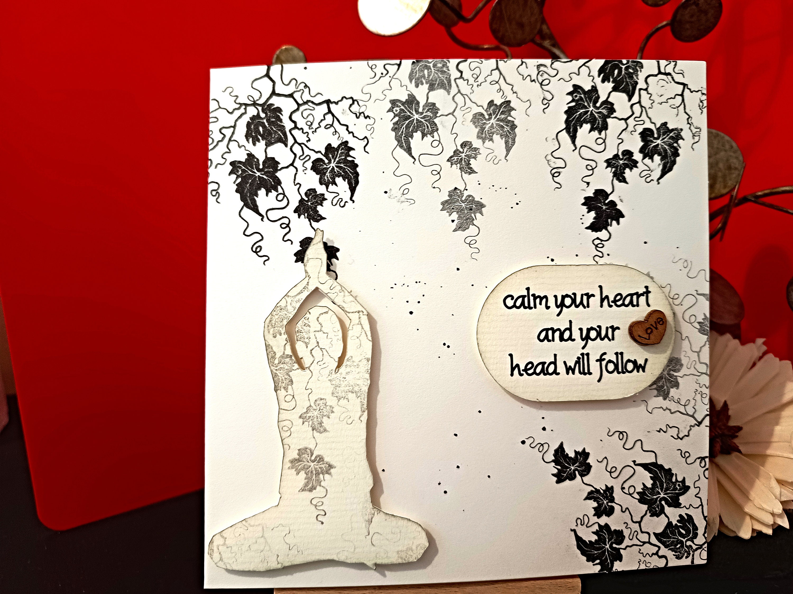 Yoga Zen Motivational Card Buddha Card Sympathy Motivational ...