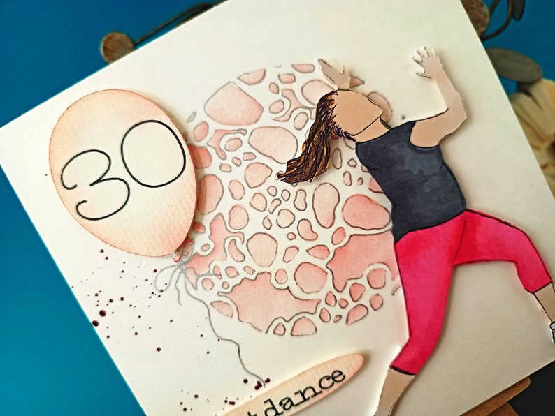 Zumba 30th Birthday Card Just Dance 40 Card - Etsy