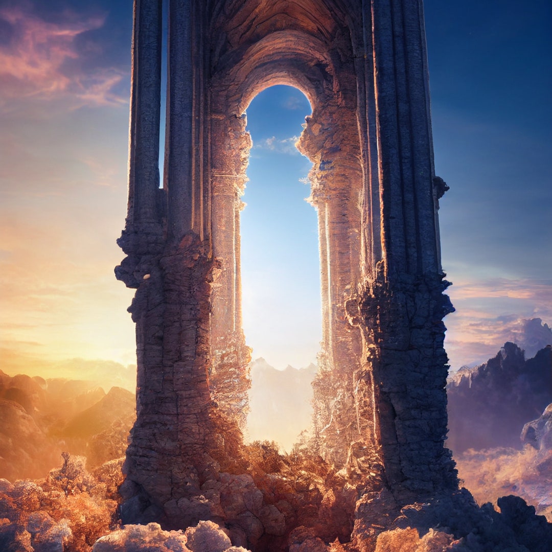 AI HD Beautiful and Mesmerizing Ethereal Pillars (v1) - Etsy