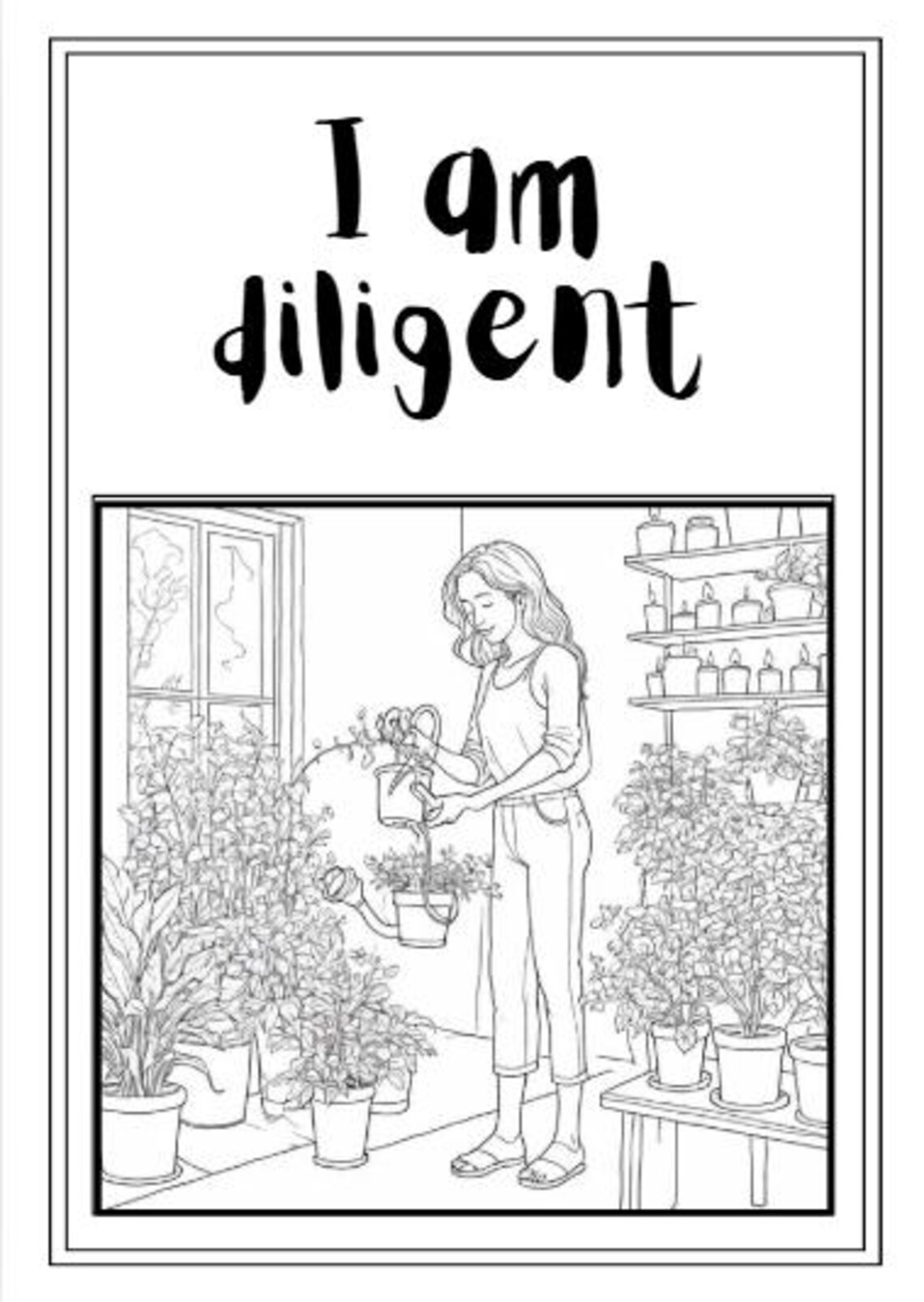 Self Care Affirmations Coloring Book - Etsy