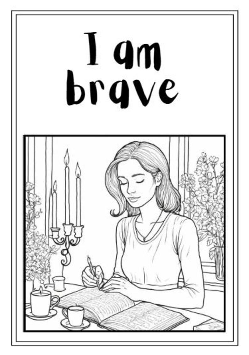 Self Care Affirmations Coloring Book - Etsy