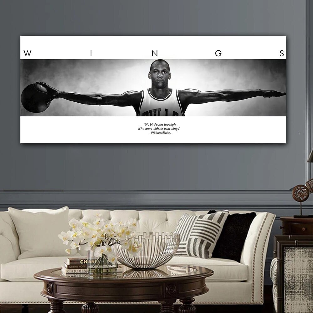 Framed Michael Jordan Wings Poster