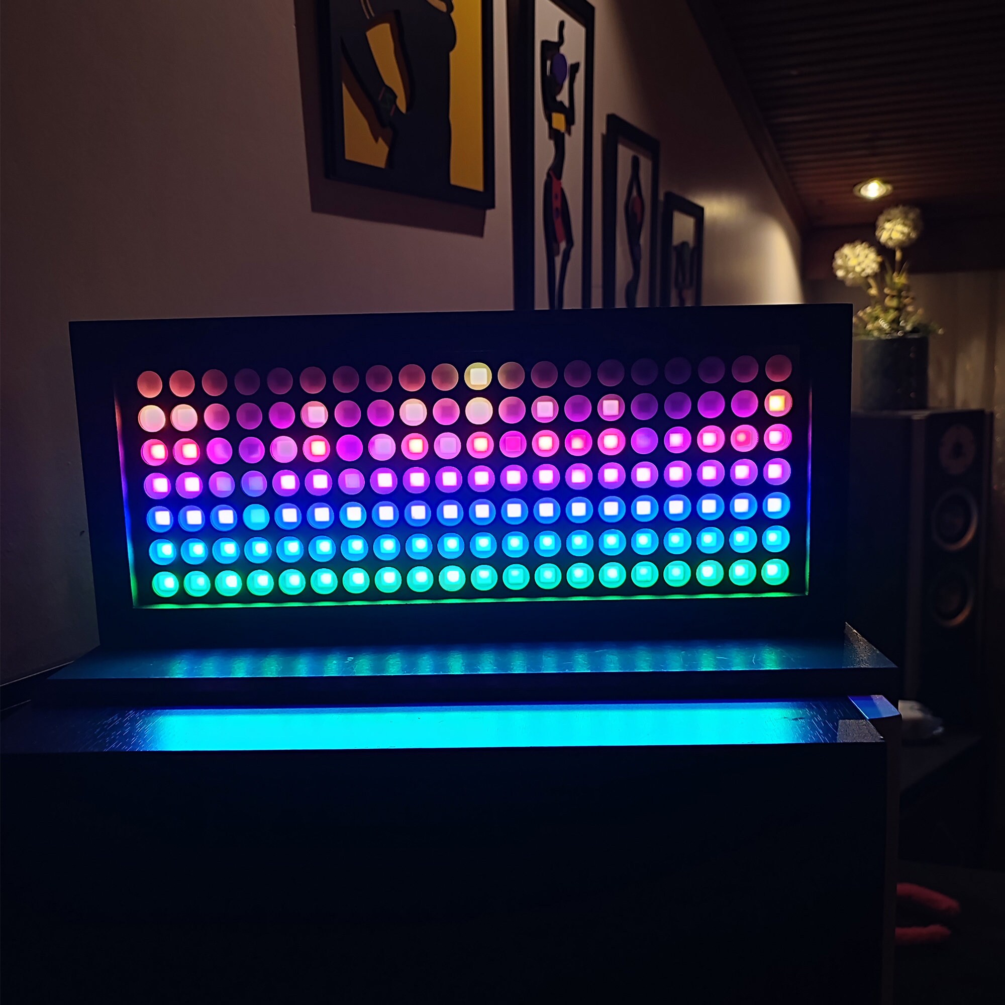 20 Band, 7 Column Spectrum Analyzer, 15 Inches Spectrum Analyzer Wall ...