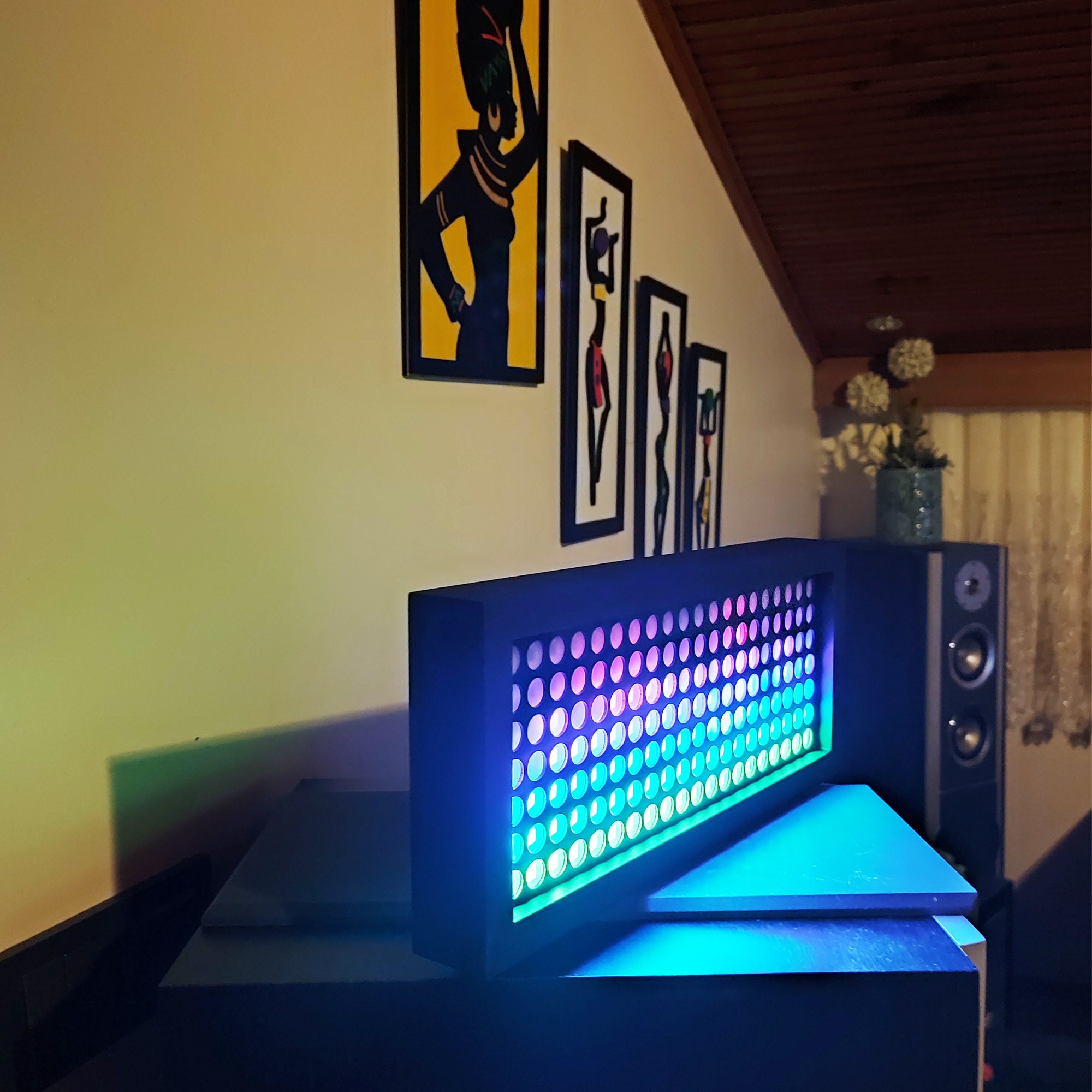 20 Band, 7 Column Spectrum Analyzer, 15 Inches Spectrum Analyzer Wall ...