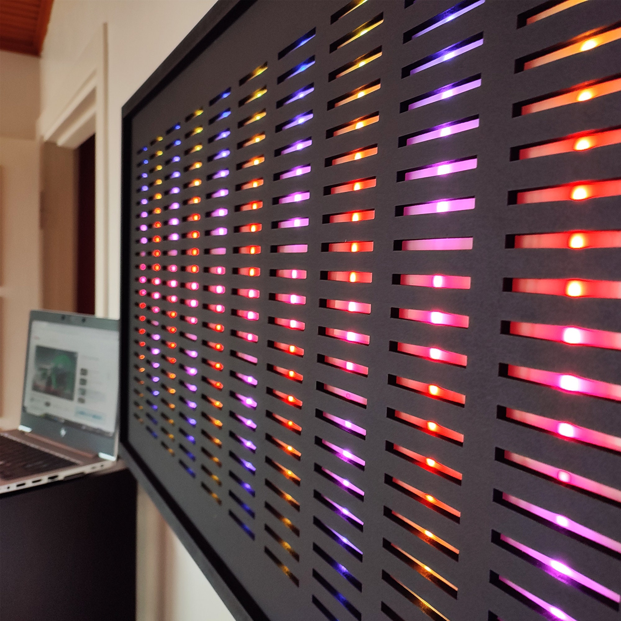 11 Band, 22 Column Spectrum Analyzer, 40 Inches Spectrum Analyzer Wall ...