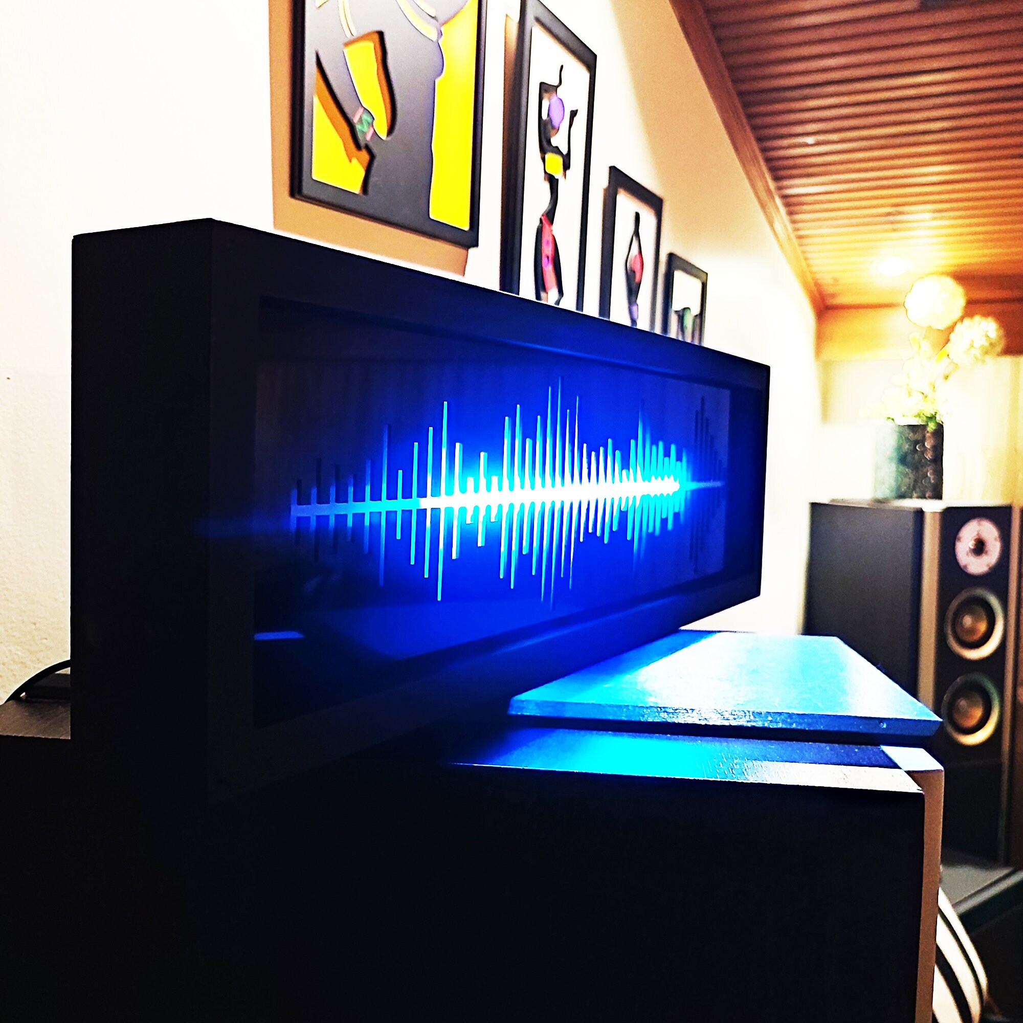 Spectrum Analyzer, 20 Inches Spectrum Analyzer Wall Decor, Equalizer ...