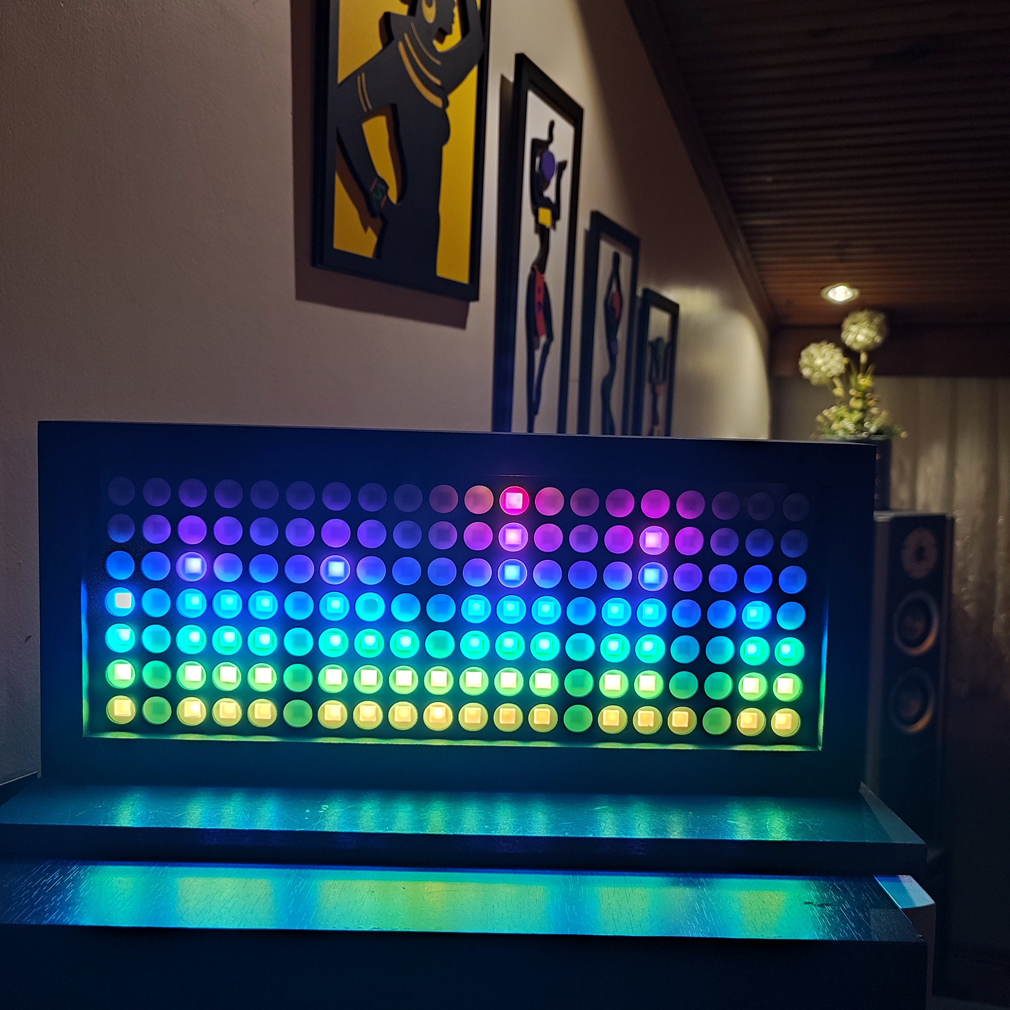 20 Band, 7 Column Spectrum Analyzer, 15 Inches Spectrum Analyzer Wall ...