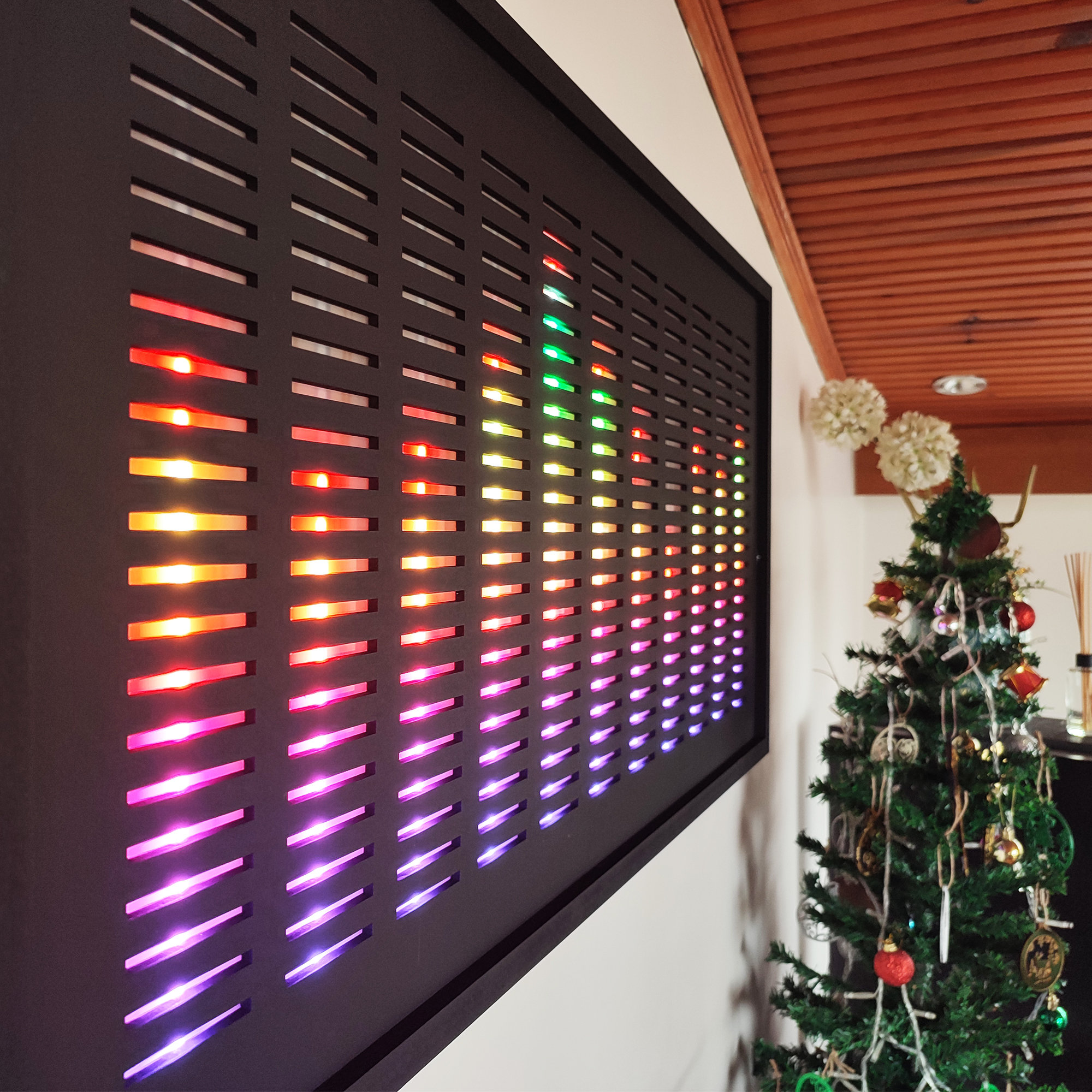 11 Band, 22 Column Spectrum Analyzer, 40 Inches Spectrum Analyzer Wall ...