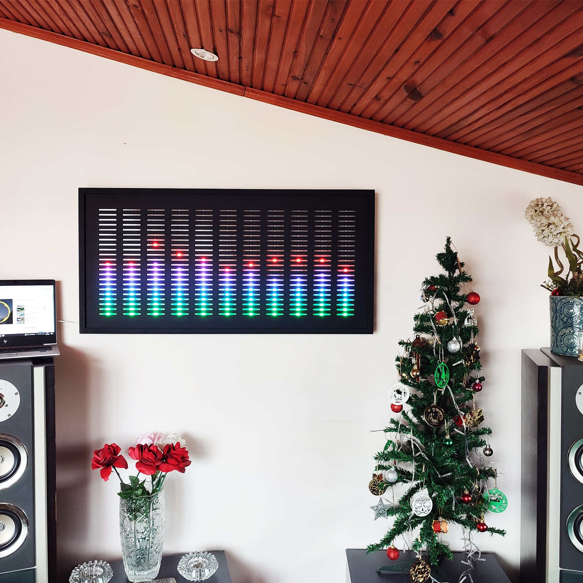 11 Band, 22 Column Spectrum Analyzer, 40 Inches Spectrum Analyzer Wall ...