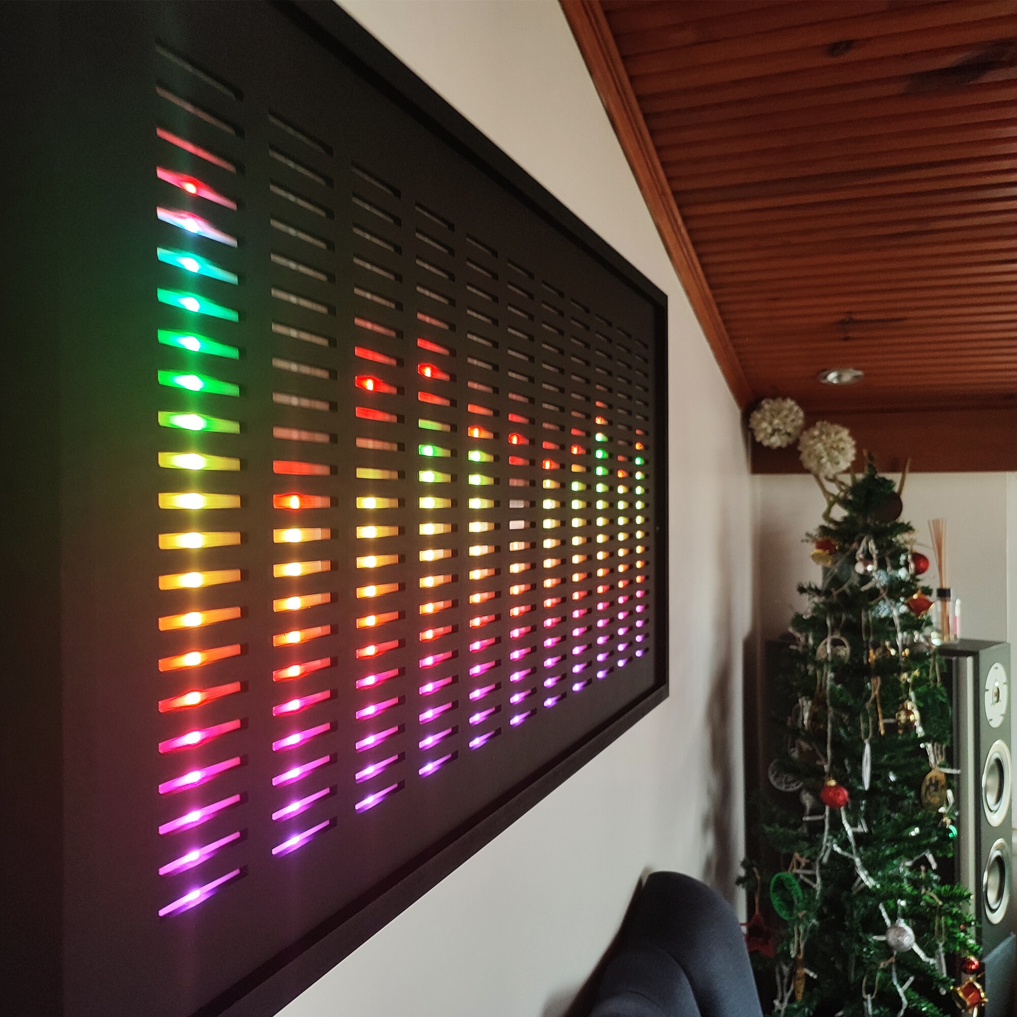 11 Band, 22 Column Spectrum Analyzer, 40 Inches Spectrum Analyzer Wall ...