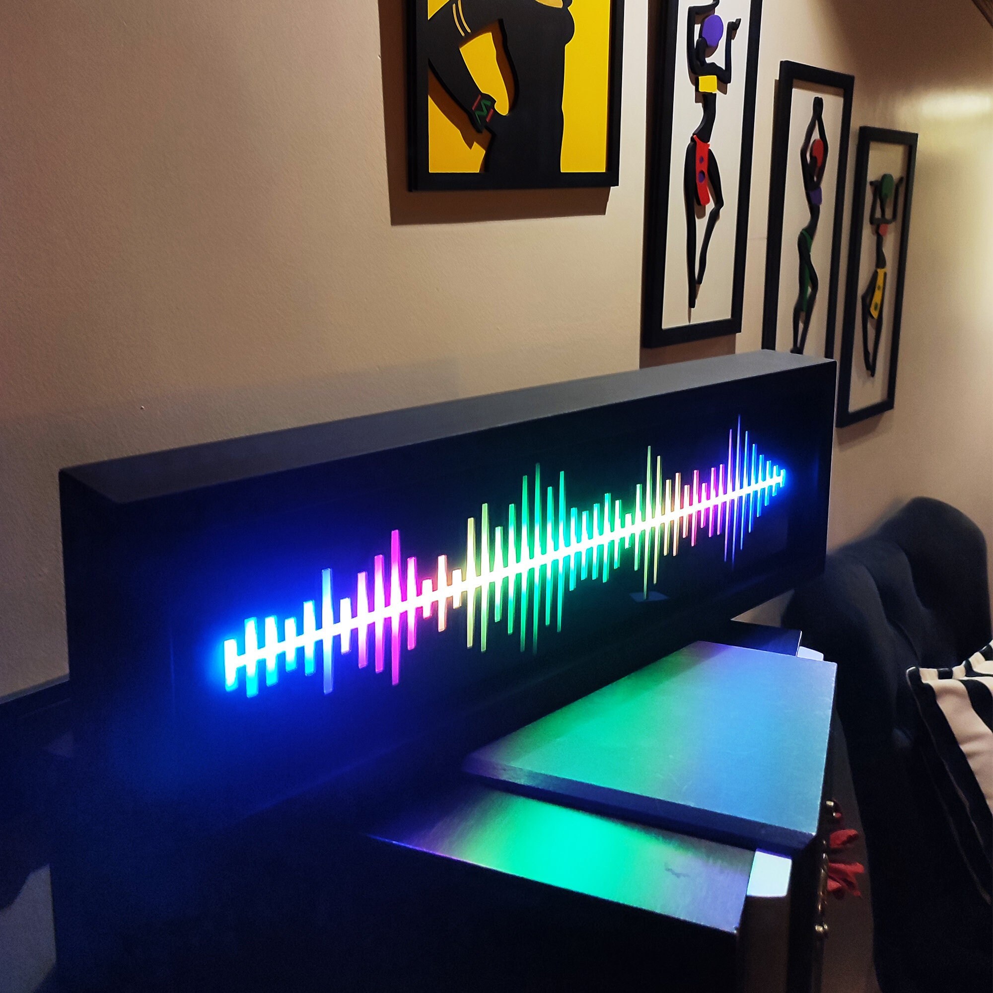 Spectrum Analyzer, 20 Inches Spectrum Analyzer Wall Decor, Equalizer ...