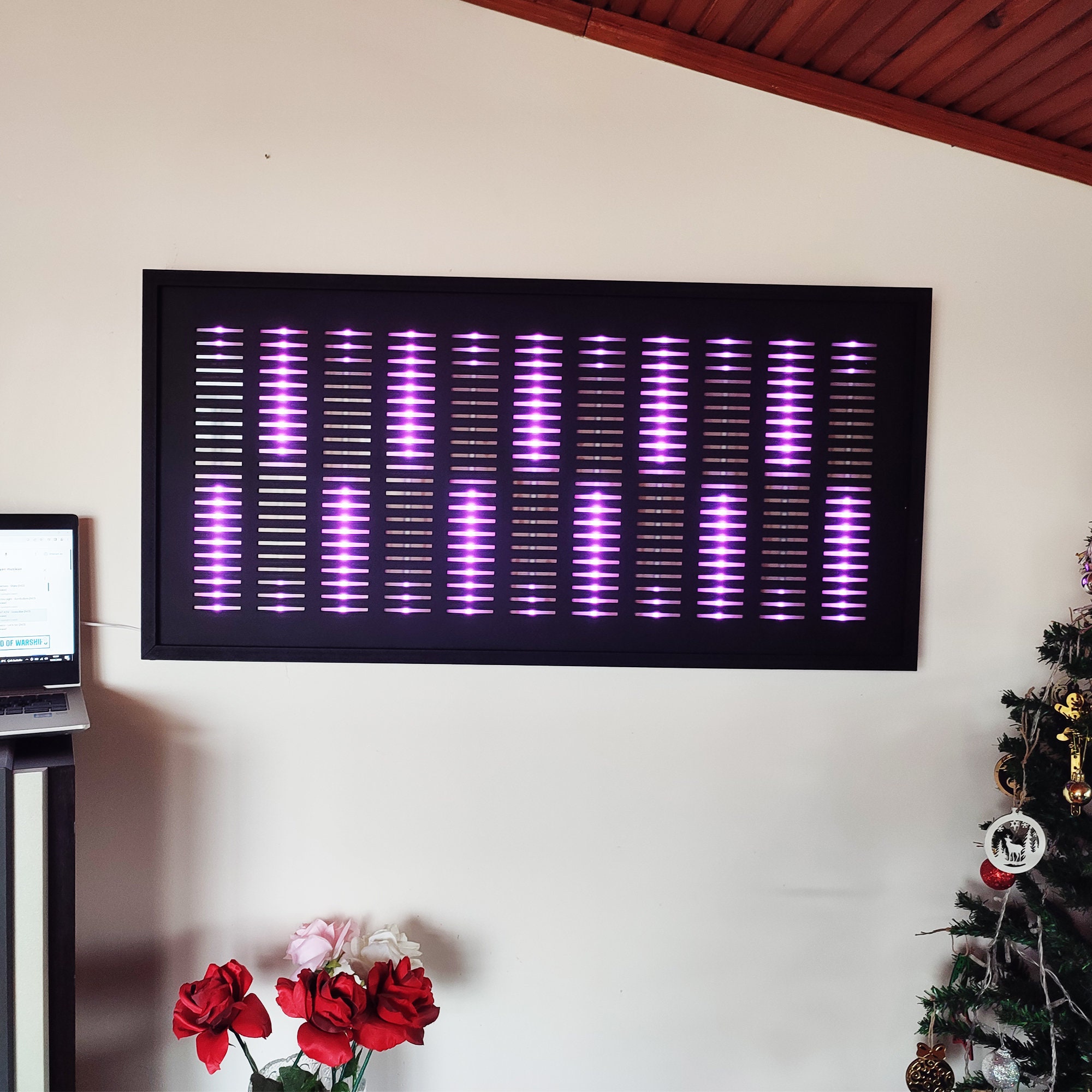 11 Band, 22 Column Spectrum Analyzer, 40 Inches Spectrum Analyzer Wall ...