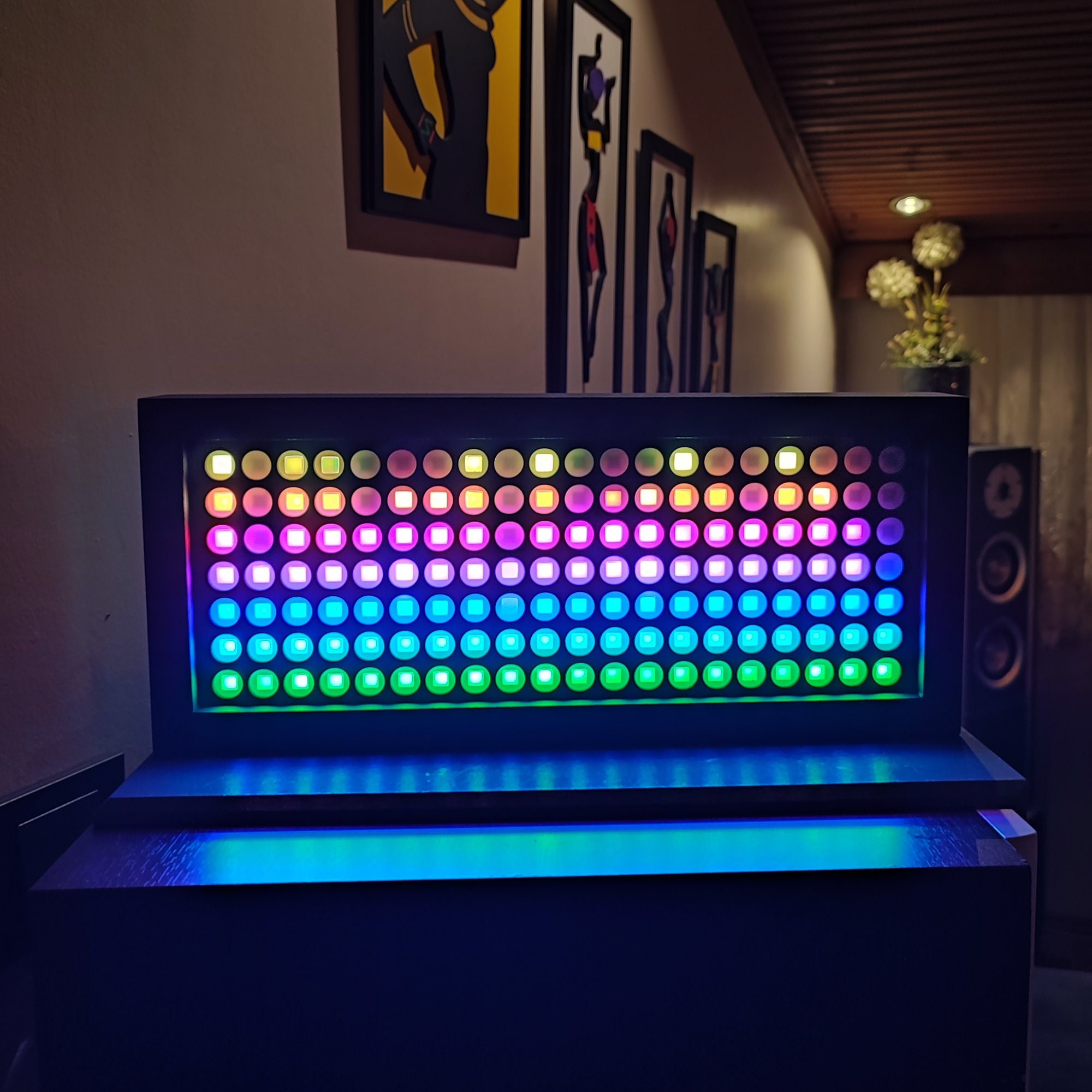 20 Band, 7 Column Spectrum Analyzer, 15 Inches Spectrum Analyzer Wall ...