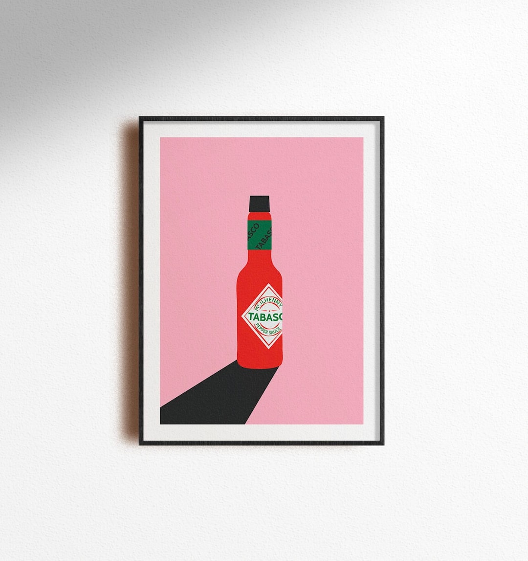 Tabasco | Poster | Modern Digital Print | A4 | - Etsy