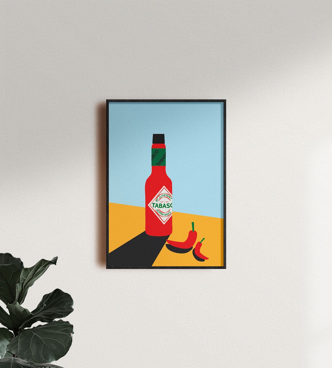 Tabasco Poster Modern Digital Print A4 - Etsy