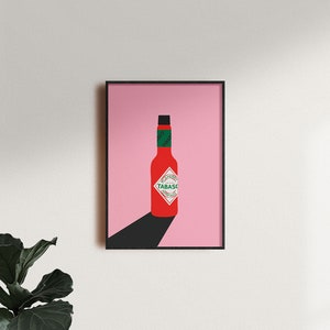 Tabasco | Poster | Modern Digital Print | A4 | - Etsy