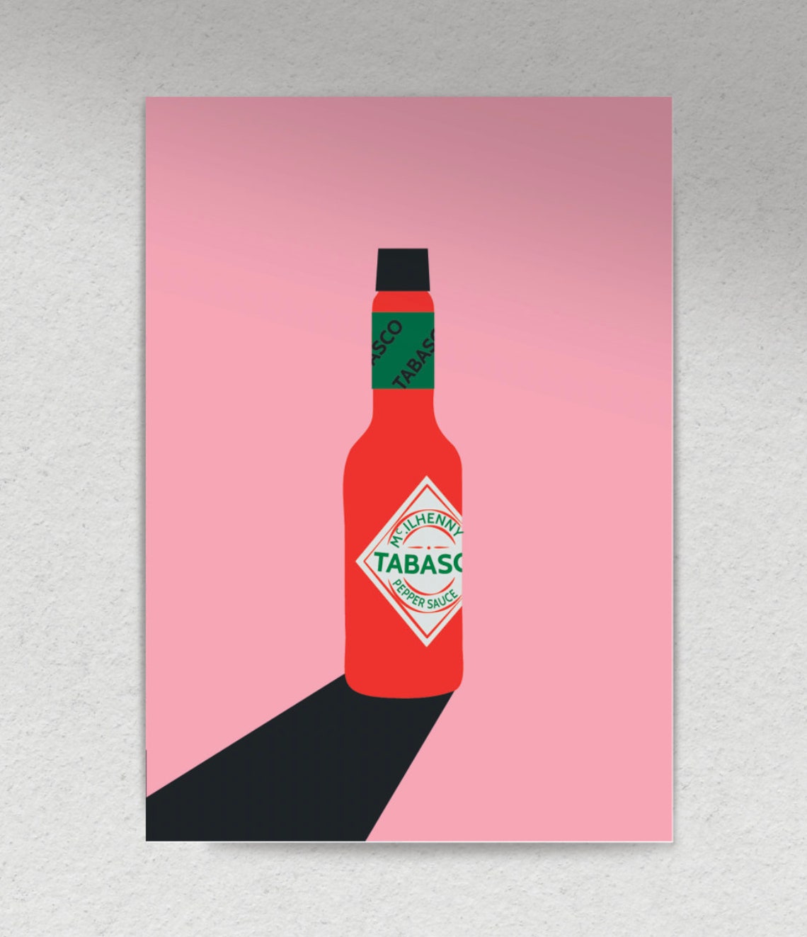 Tabasco | Poster | Modern Digital Print | A4 | - Etsy