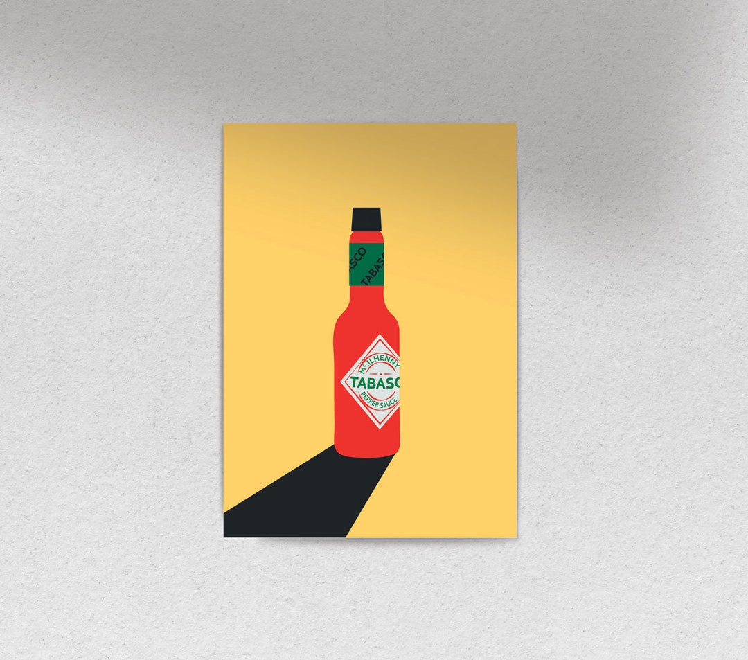 Tabasco | Poster | Modern Digital Print | A4 | - Etsy