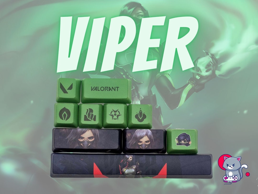 Valorant Keycaps Viper 10 Keys 1 Free Gift Keycap Picker - Etsy UK