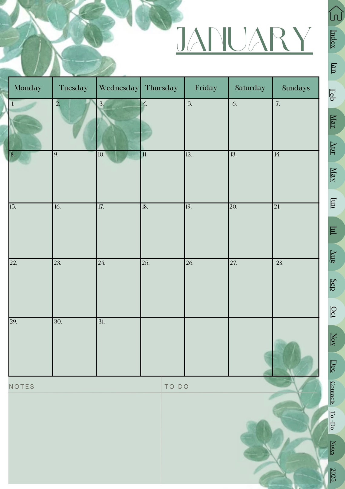 2024 Monthly Planner, 2024 Diary - Etsy