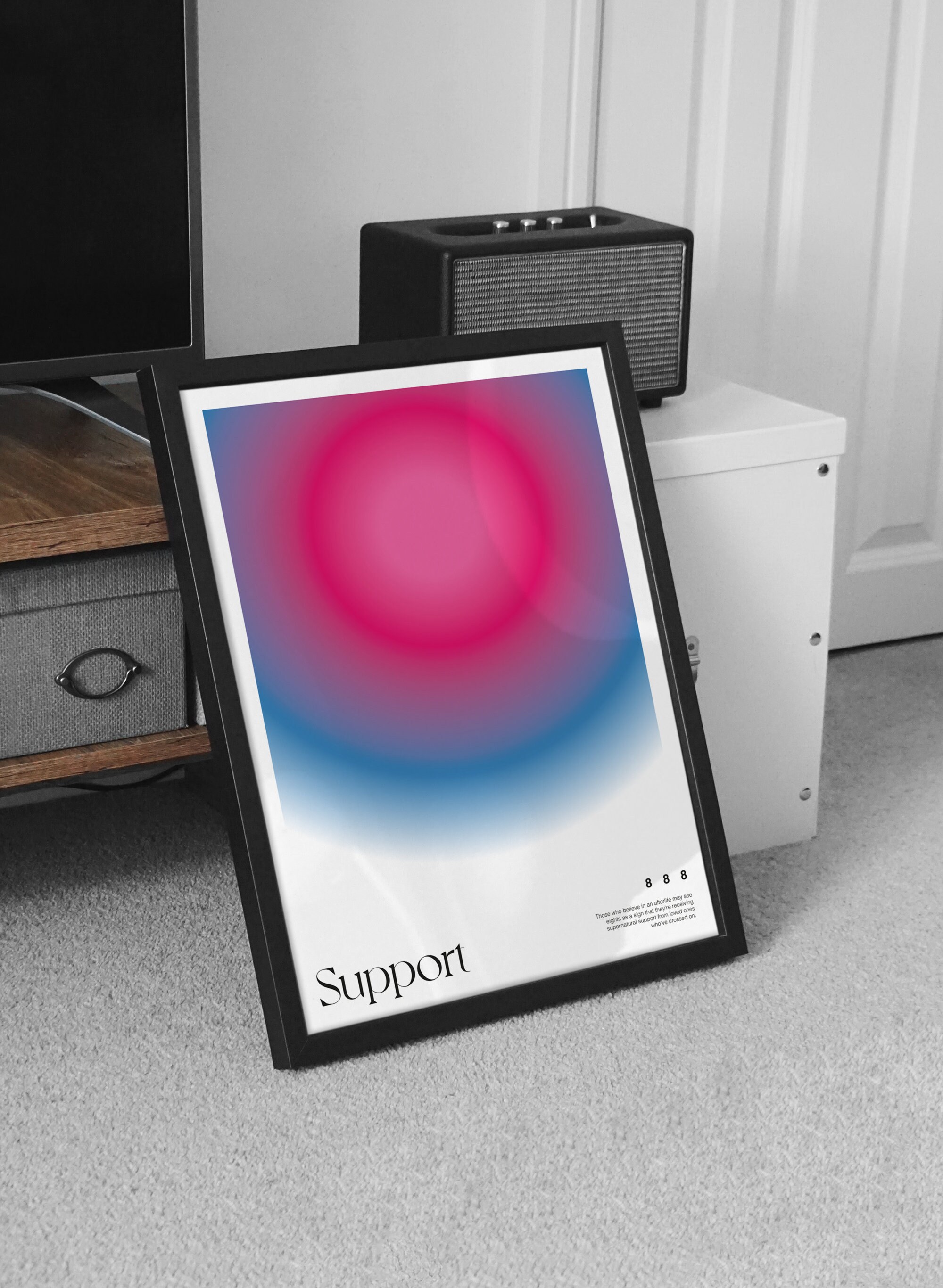 Positive Aura Posters, Set of 10, Spiritual Poster, Gradient Print ...