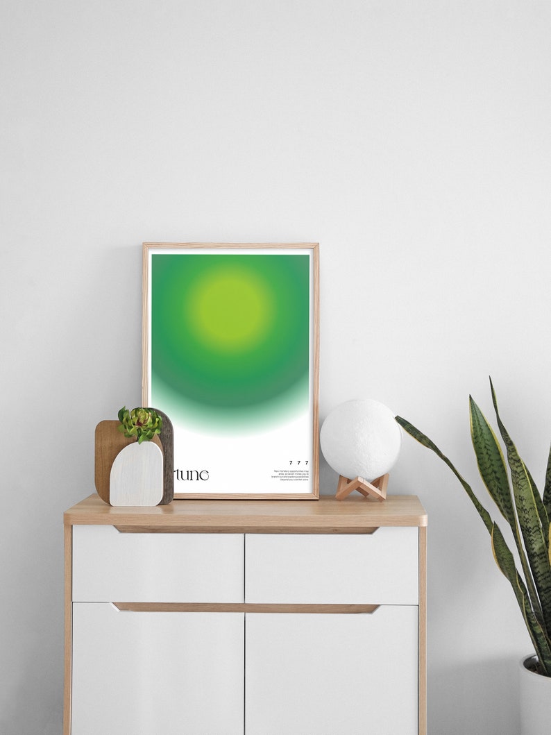 Positive Aura Posters, Set of 10, Spiritual Poster, Gradient Print ...