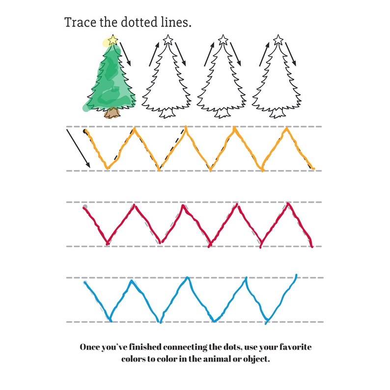 Educational Worksheets for Kids - Line Tracing Activities | Digital ...