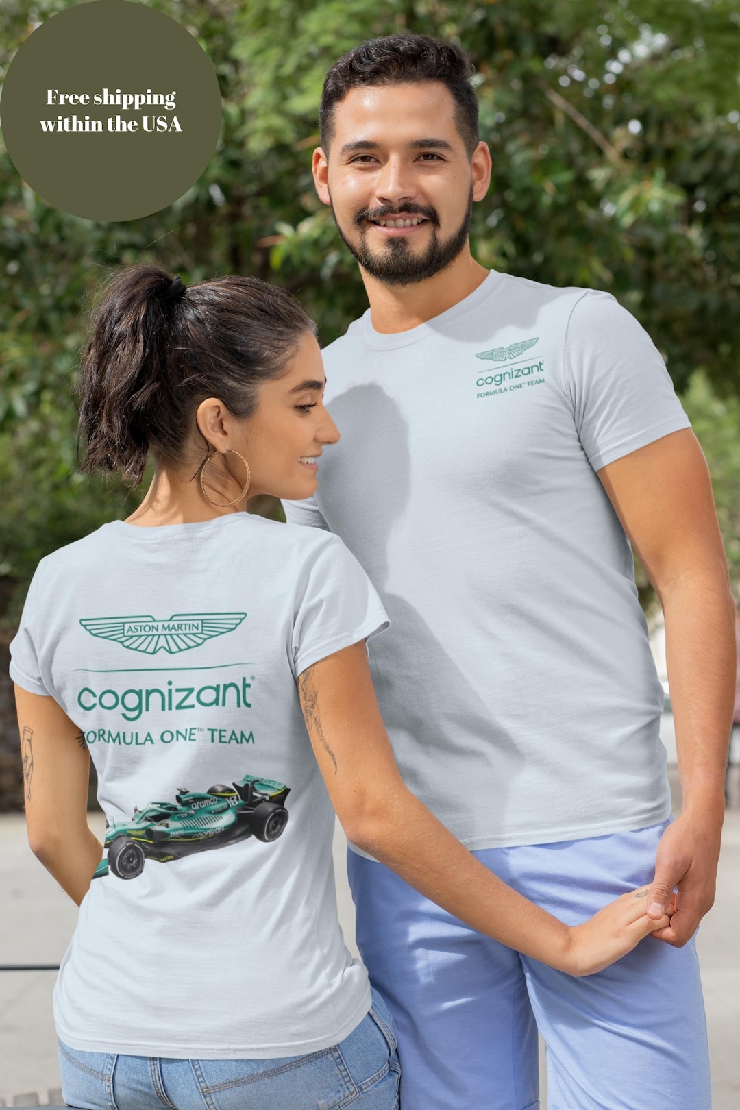 Formula 1 T-shirt Aston Martin F1 Team T-shirt Cognizant Formula One - Etsy