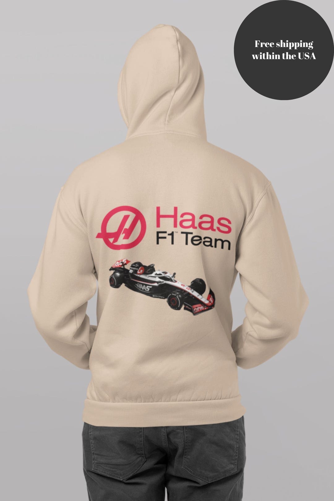 Formula 1 Hoodie Haas F1 Team Hoodie Formula 1 Merch for Fans of Kevin ...