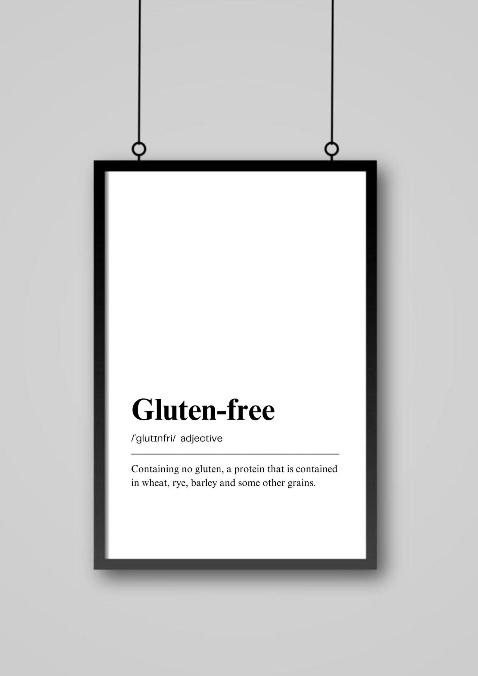 Gluten-free | Print With the Definition of "gluten-free" as per the ...