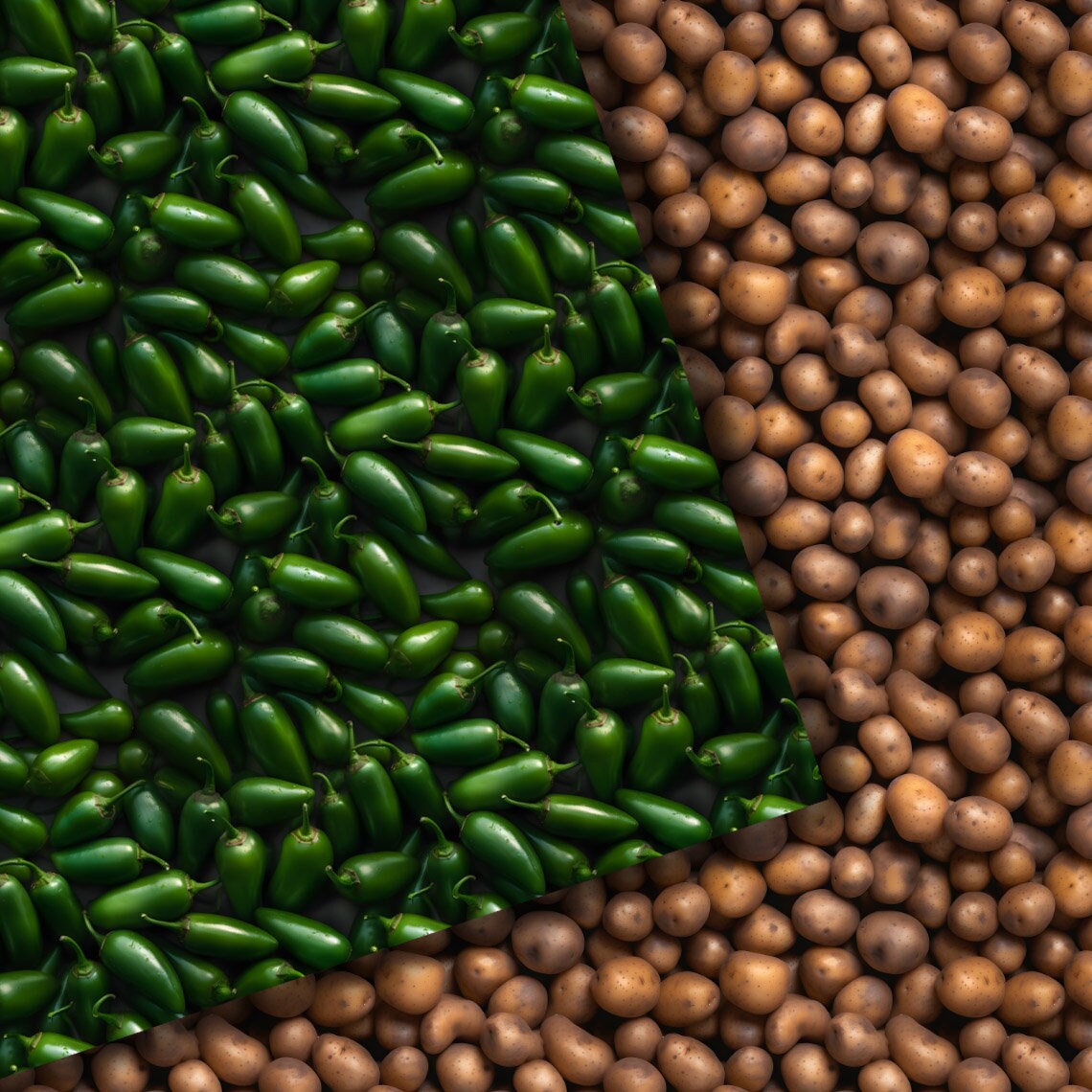 Fresh Designs With Our Seamless Vegetable Digital Paper Pattern ...