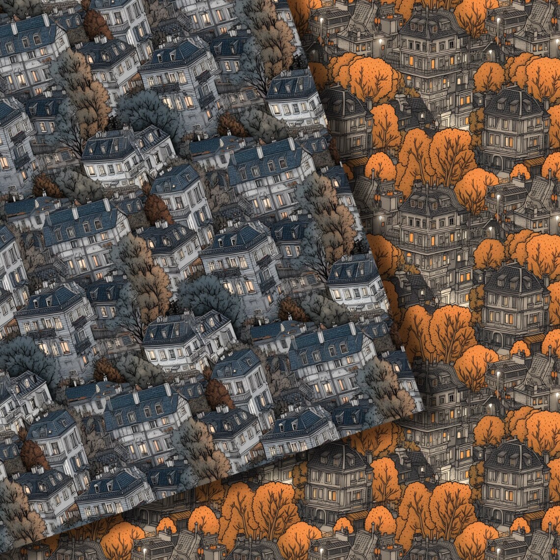 Discover the Beauty of City Buildings With Our Digital Paper Pattern ...