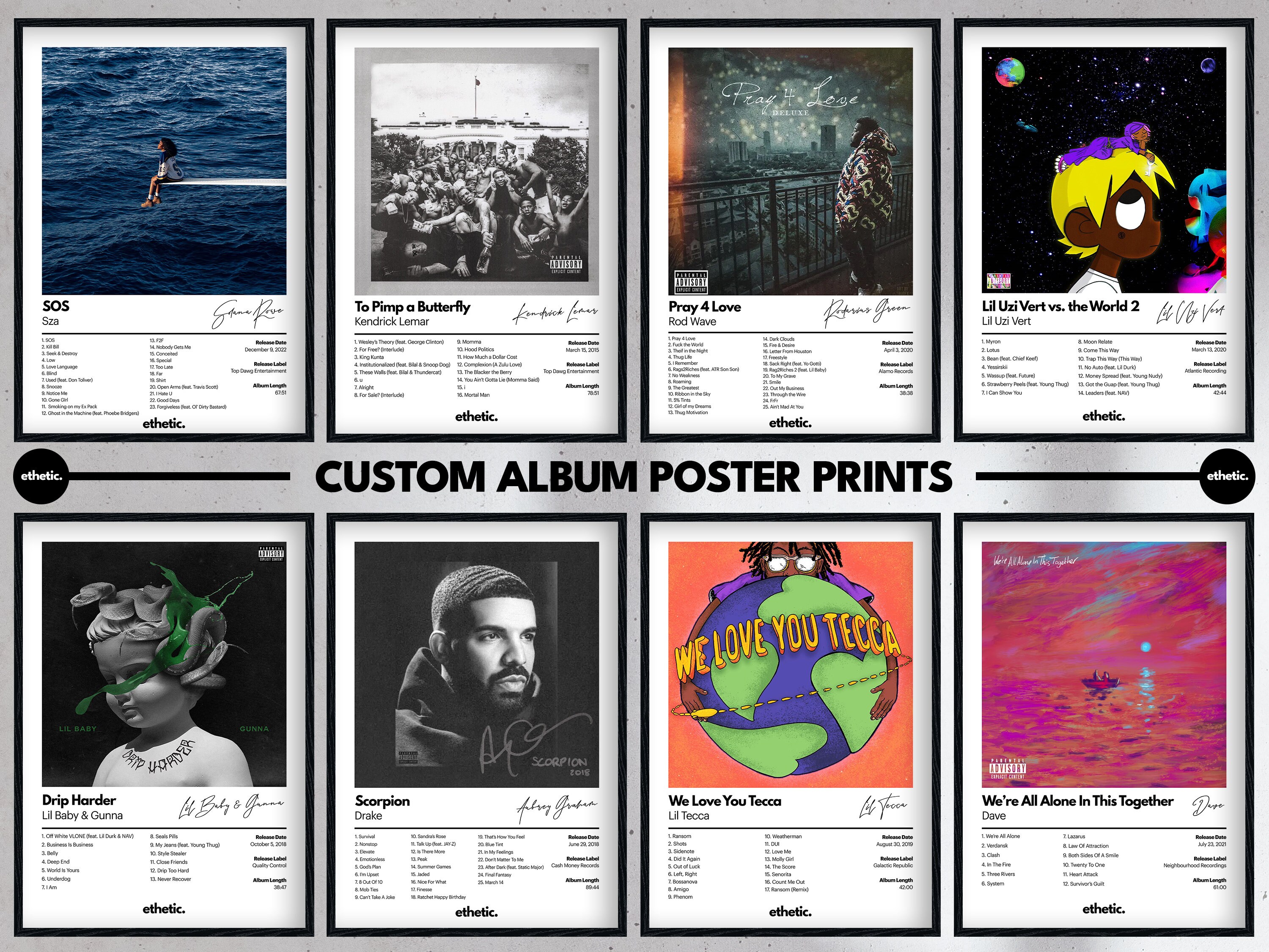 Custom Album Cover Tracklist Poster Album Cover Posters, 55% OFF