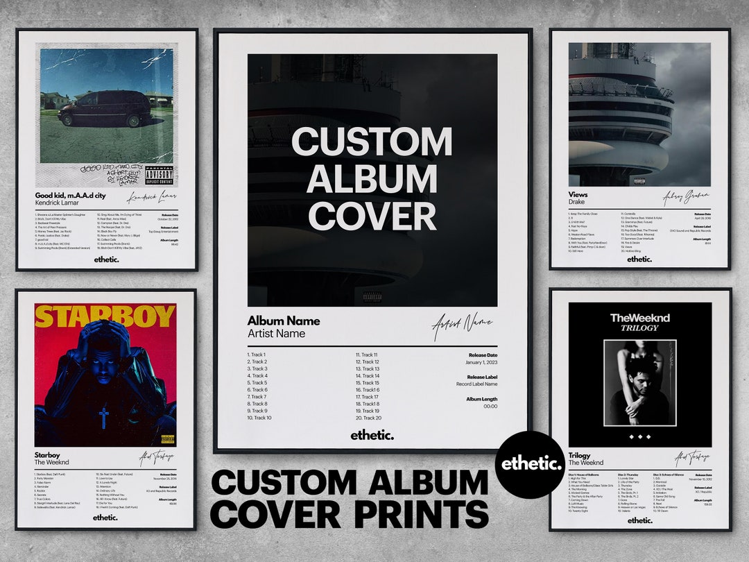 Personalized Album Cover Posters Custom Wall Art Music - Etsy UK
