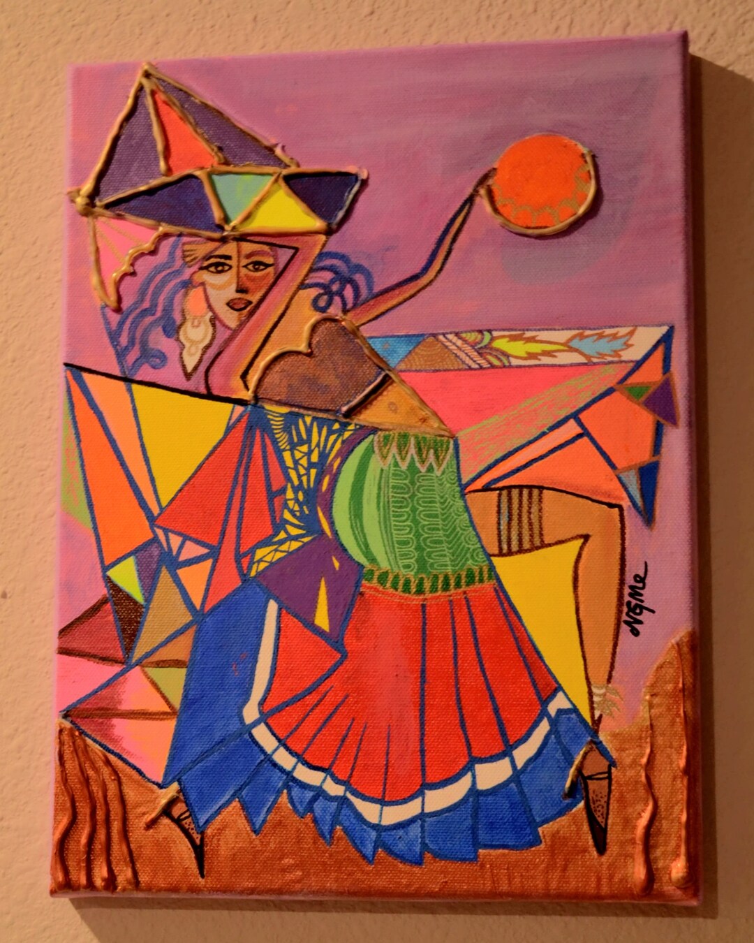 Cubism - 3 GIRL Painting Wall Art - Etsy
