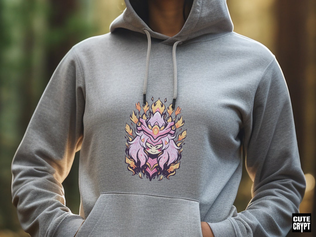 Fiery Phoenix Youkai Hoodie Creepy Cute Mythological Graphic Design ...