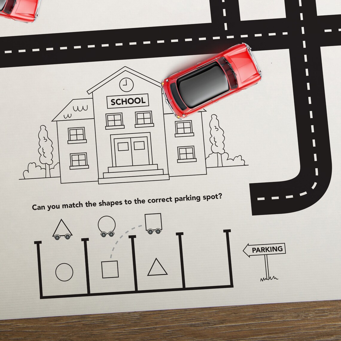 Colouring, Activity Sheet, Road Map Printable Print. Busy Book, Quiet ...