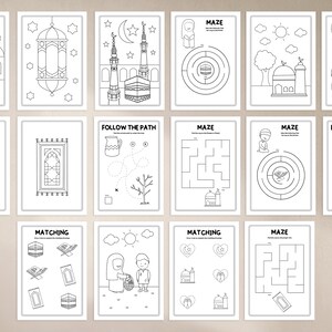 Ramadan Activity Book, Ramadan Coloring Pages, Eid Activity Book ...