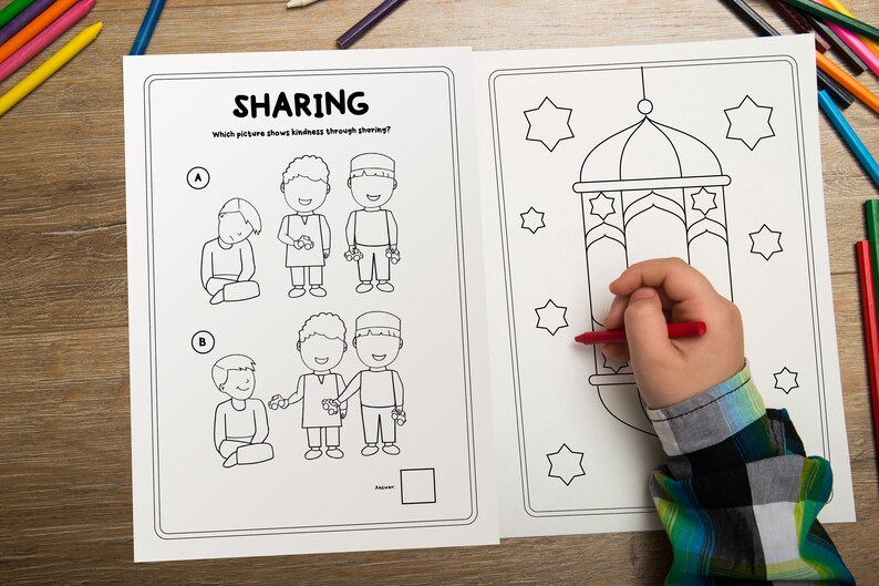 Ramadan Activity Book, Ramadan Coloring Pages, Eid Activity Book ...