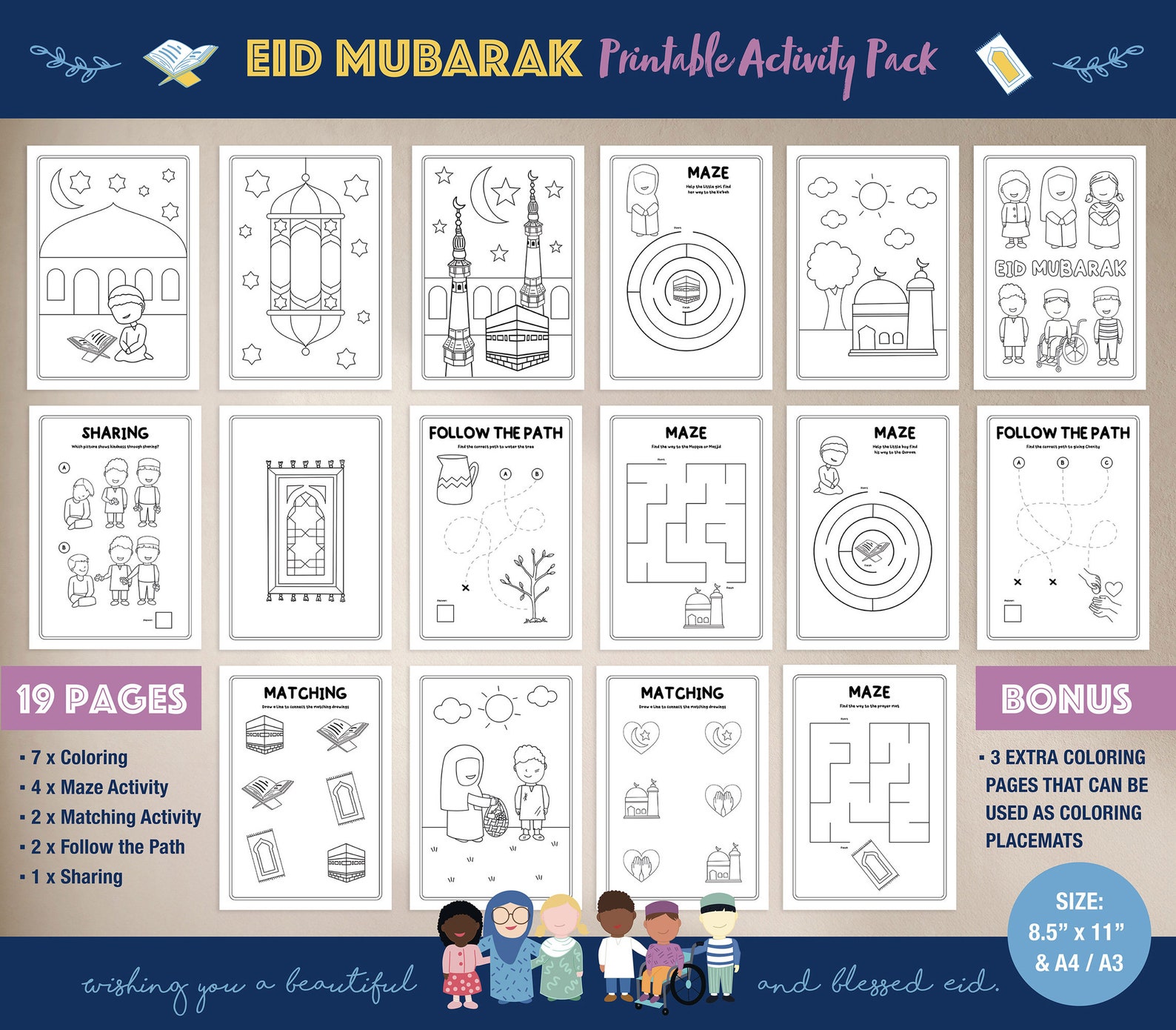 Eid Activity Printable, Ramadan Activity, Ramadan Printable, Eid ...
