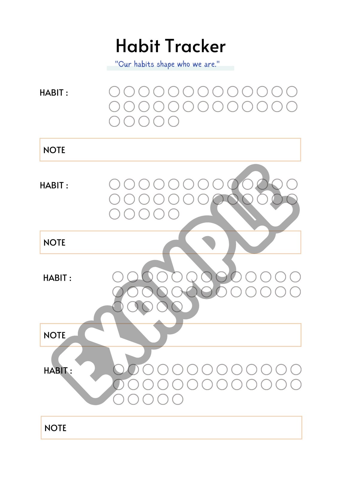 Ultimate Habit Toolkit, Habit Tracker Printable, 10 Year Plan, Daily ...