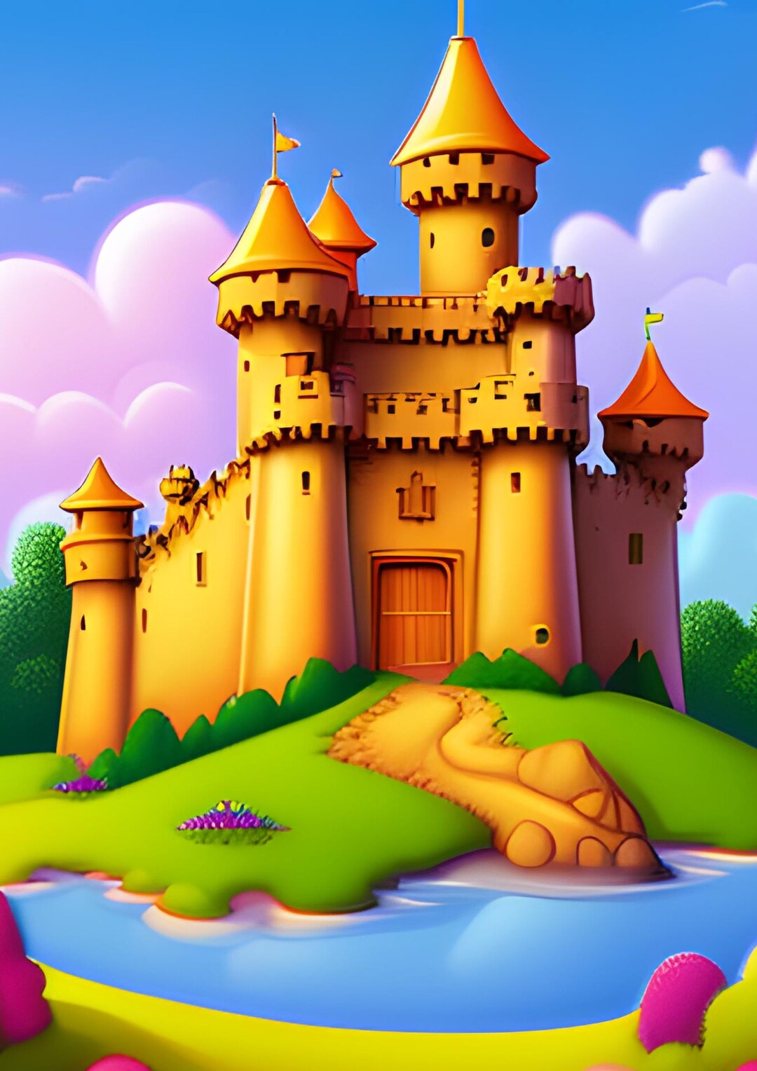 Coloring Castles for Kids - Etsy