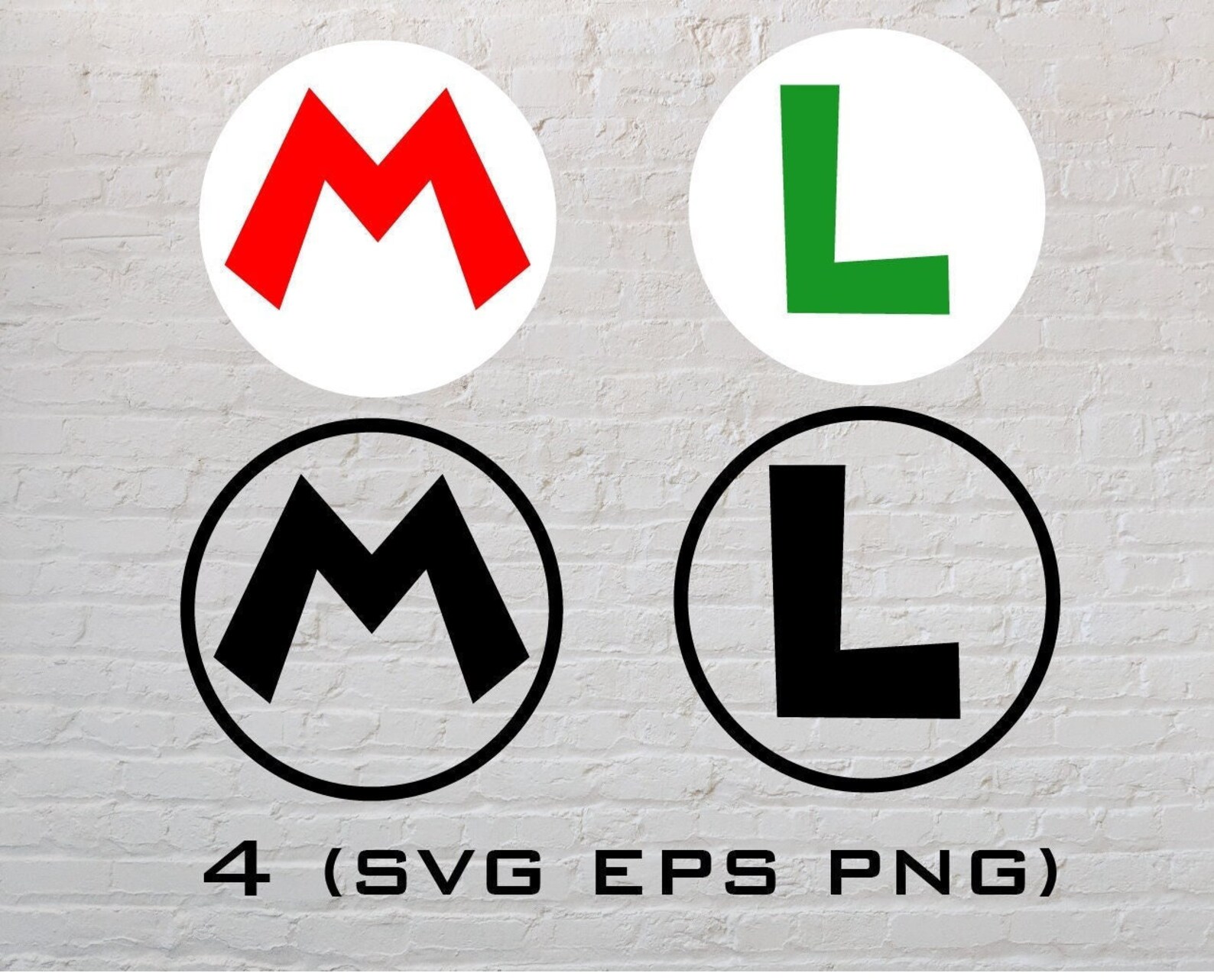 Mario Brothers Logo Svg Eps Png - Etsy Canada