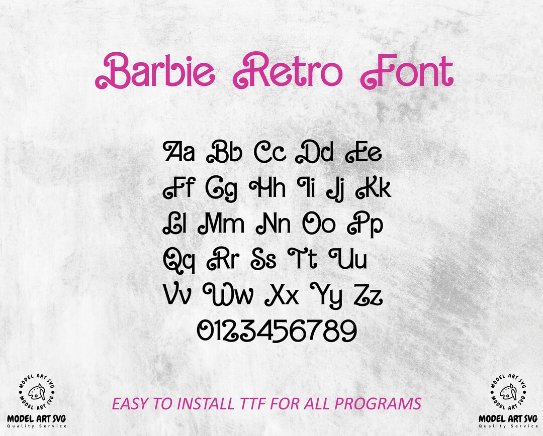 Retro Pinky Font, Retro Pinky Font Ttf, Pinky Svg, Pinky Font, , Pinky ...