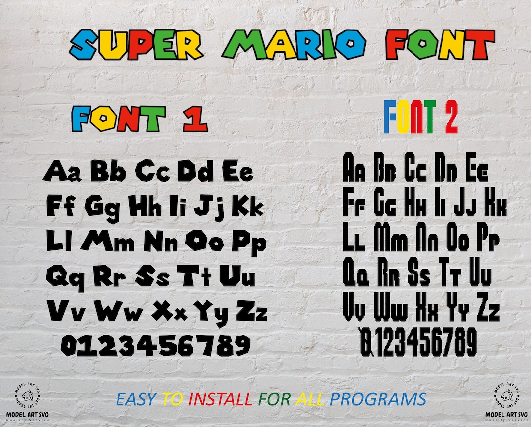 Super Font, Mario Font Ttf, Mario Brothers Font, Mario Brothers Ttf ...