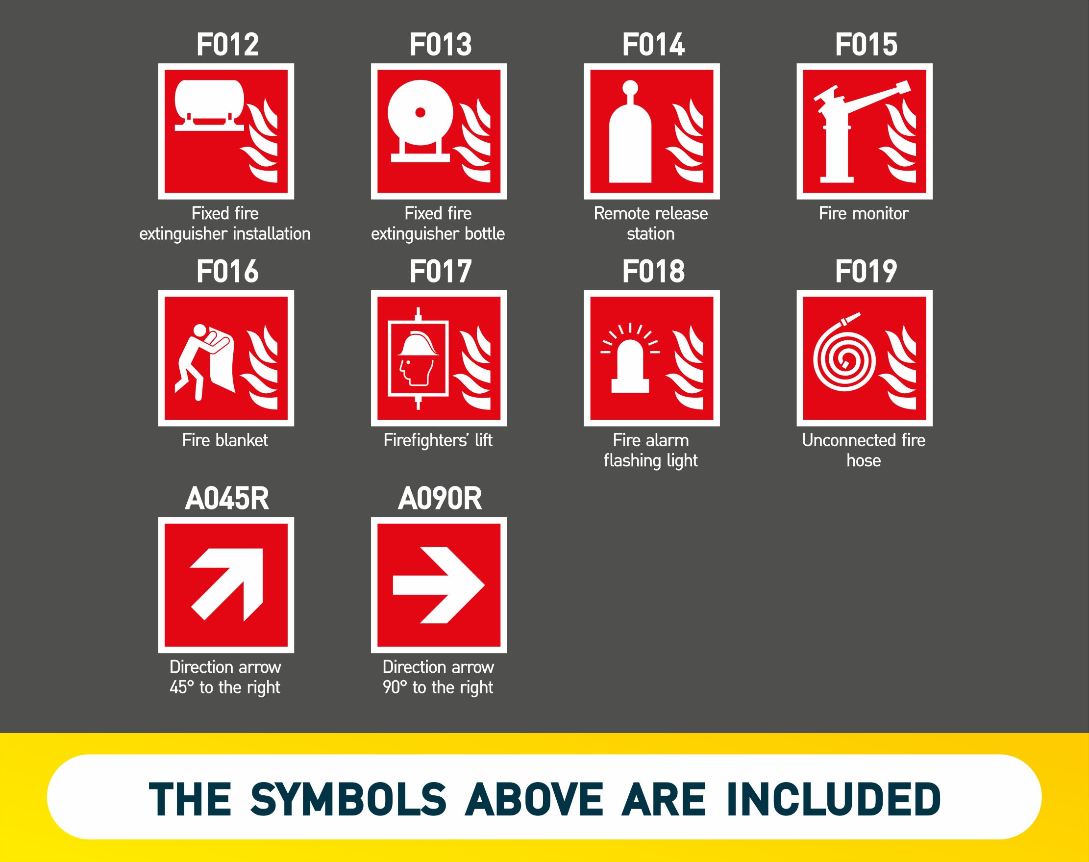 Fire Safety Symbols SVG PNG EPS and More - Etsy Australia