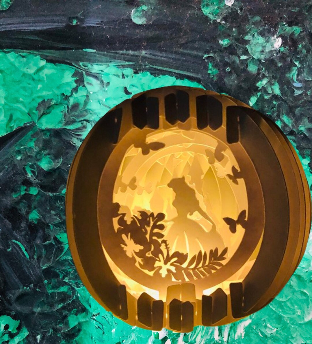 Princess Globe Shadow Box 3D Pop up Princess Finished Physical Item No ...