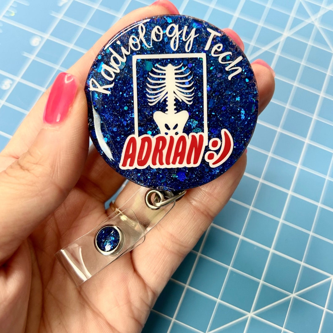 Radiology Tech Badge Reel | Xray Tech Badge Reel | Xray Badge | Tech ID ...